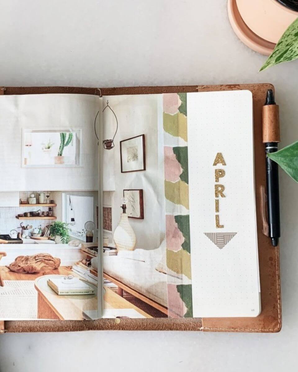 April 2025 Bullet Journal Setup | Fresh Spring Layout Ideas